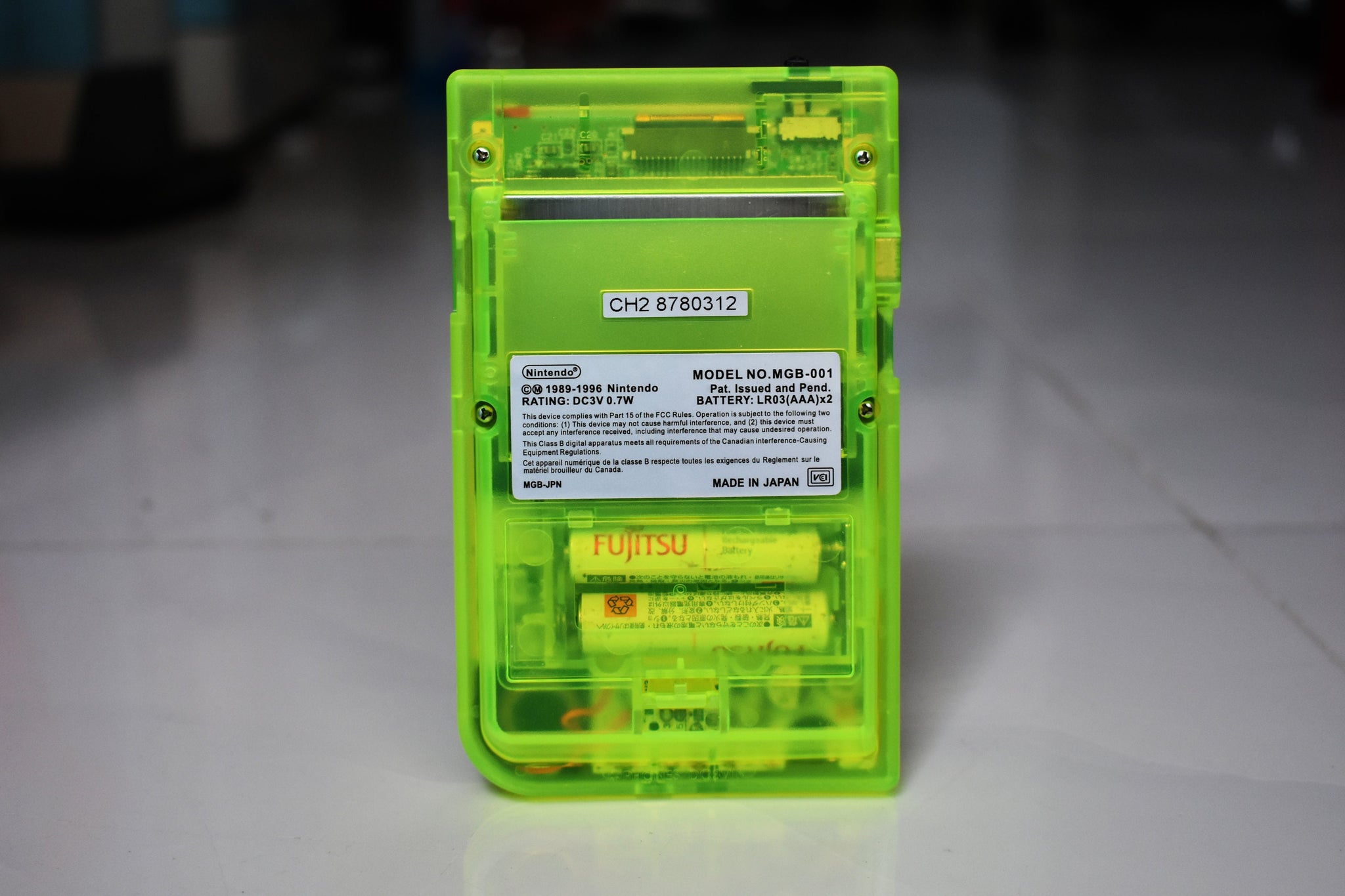 Game Boy Pocket IPS OSD Mod Nintendo GBP Plus Extra Mods Clear Neon Gr ...
